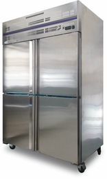 Infinite Cool by Unimagna 41.5 cu ft Stainless Steel 4 Door Upright ...