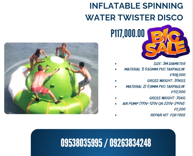 Inflatable Spinning Water Twister Disco, Commercial & Industrial ...