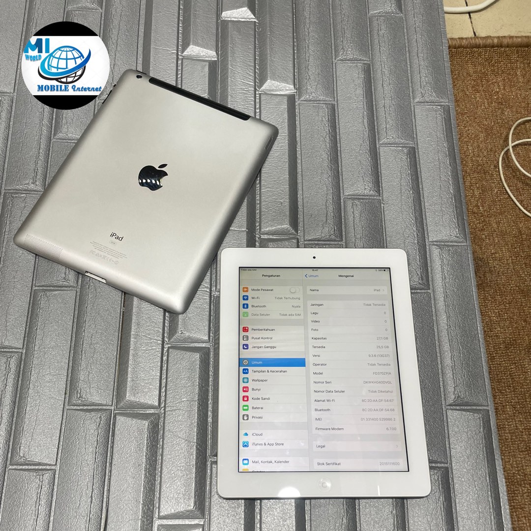 Ipad 3rd Gen 32gb bekas second original, Telepon Seluler & Tablet ...