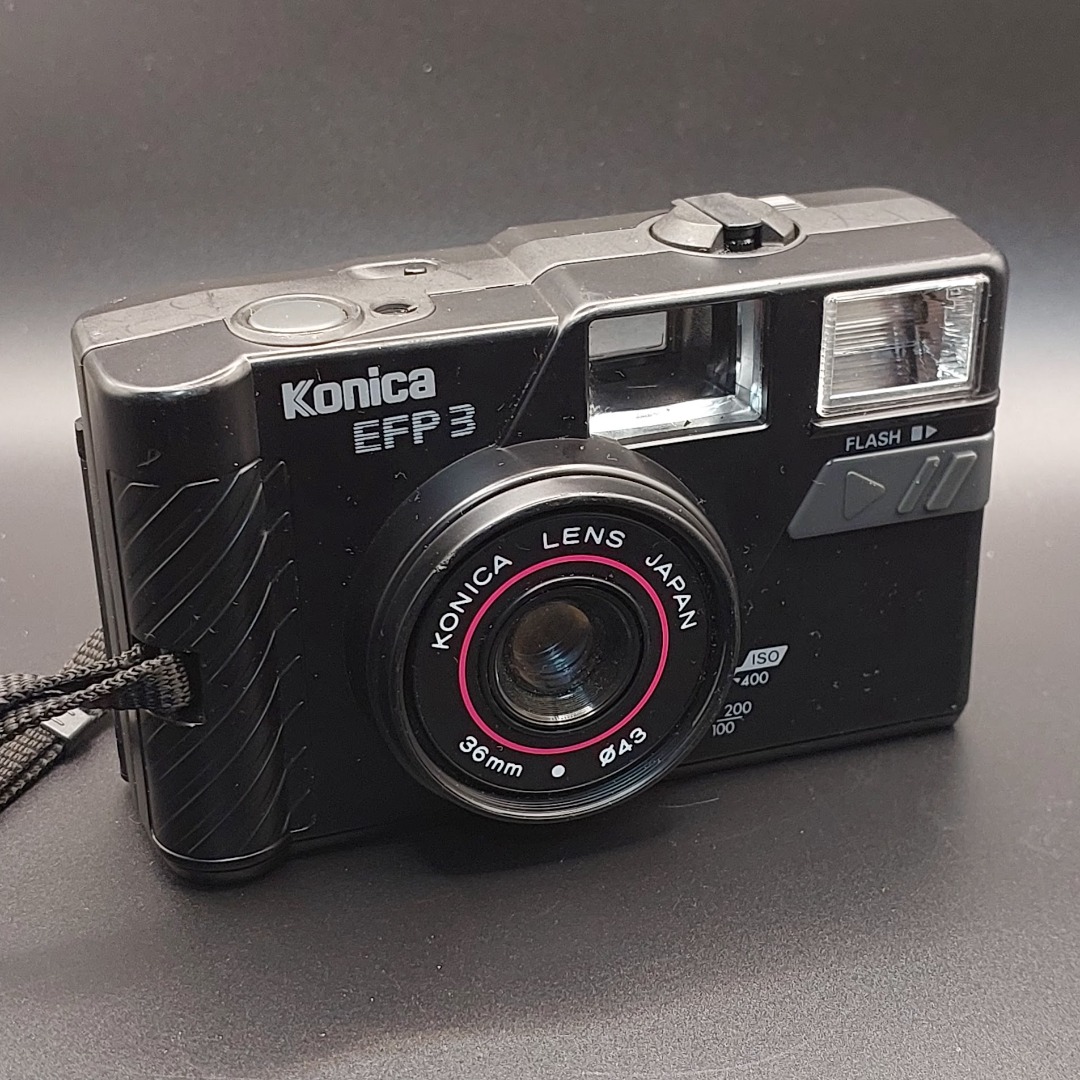 Konica EFP 3 Black Point & Shoot 35mm Film Camera, Photography, Cameras ...