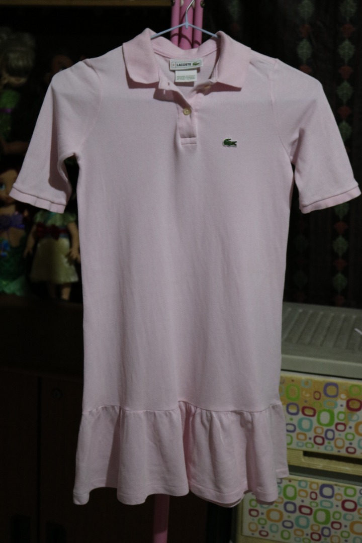 Lacoste Baby Pink Dress, Babies & Kids, Babies & Kids Fashion on Carousell