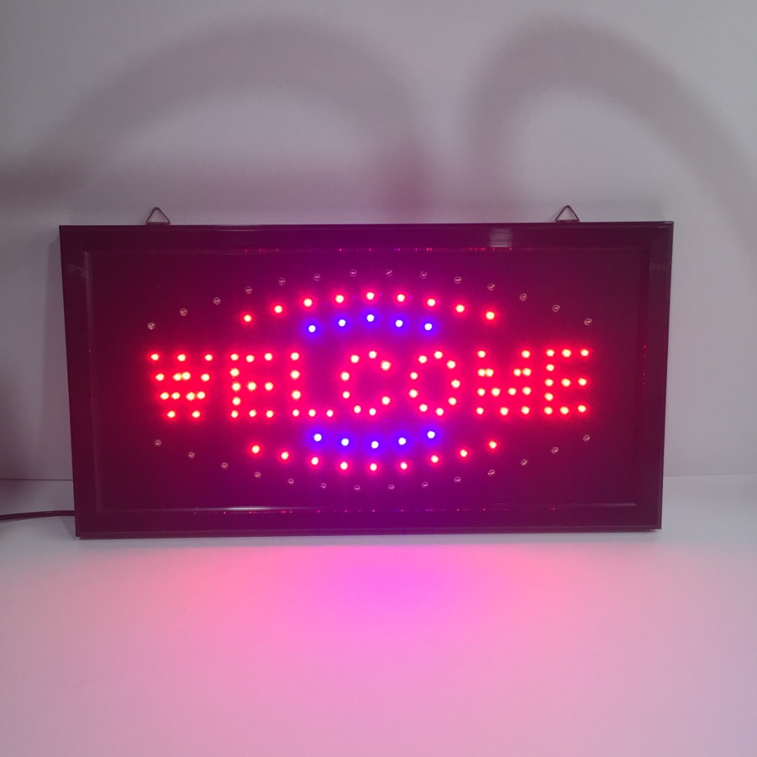 Lampu LED signage WELCOME, Furniture & Home Living, Lighting & Fans ...