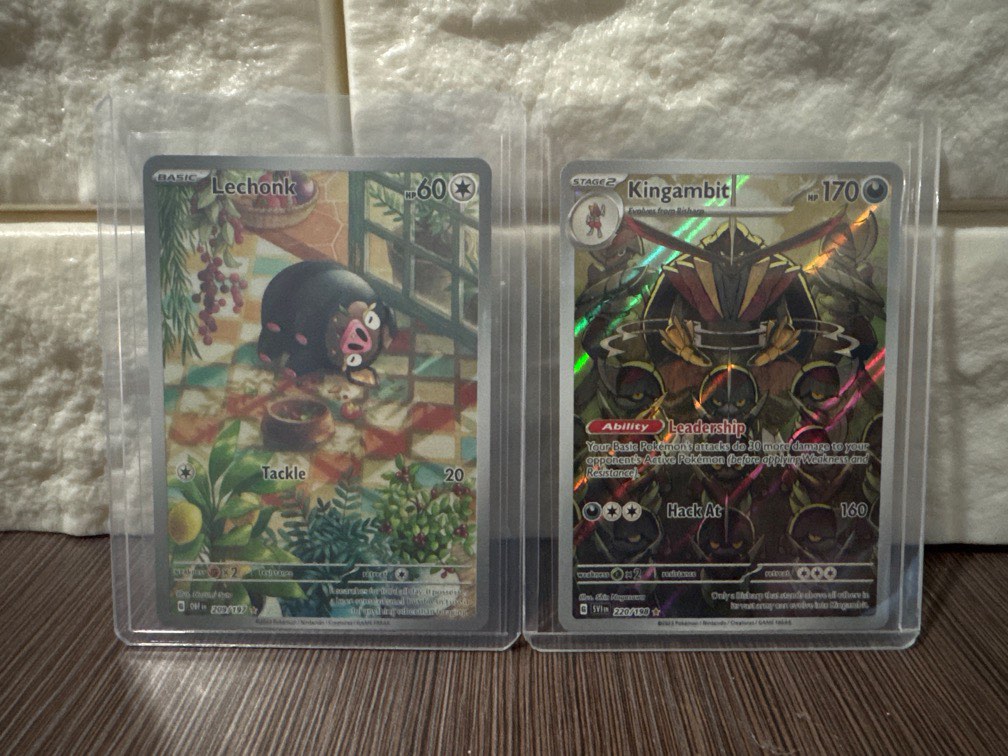 Lechonk kingambit IR Pokemon , Hobbies & Toys, Toys & Games on Carousell