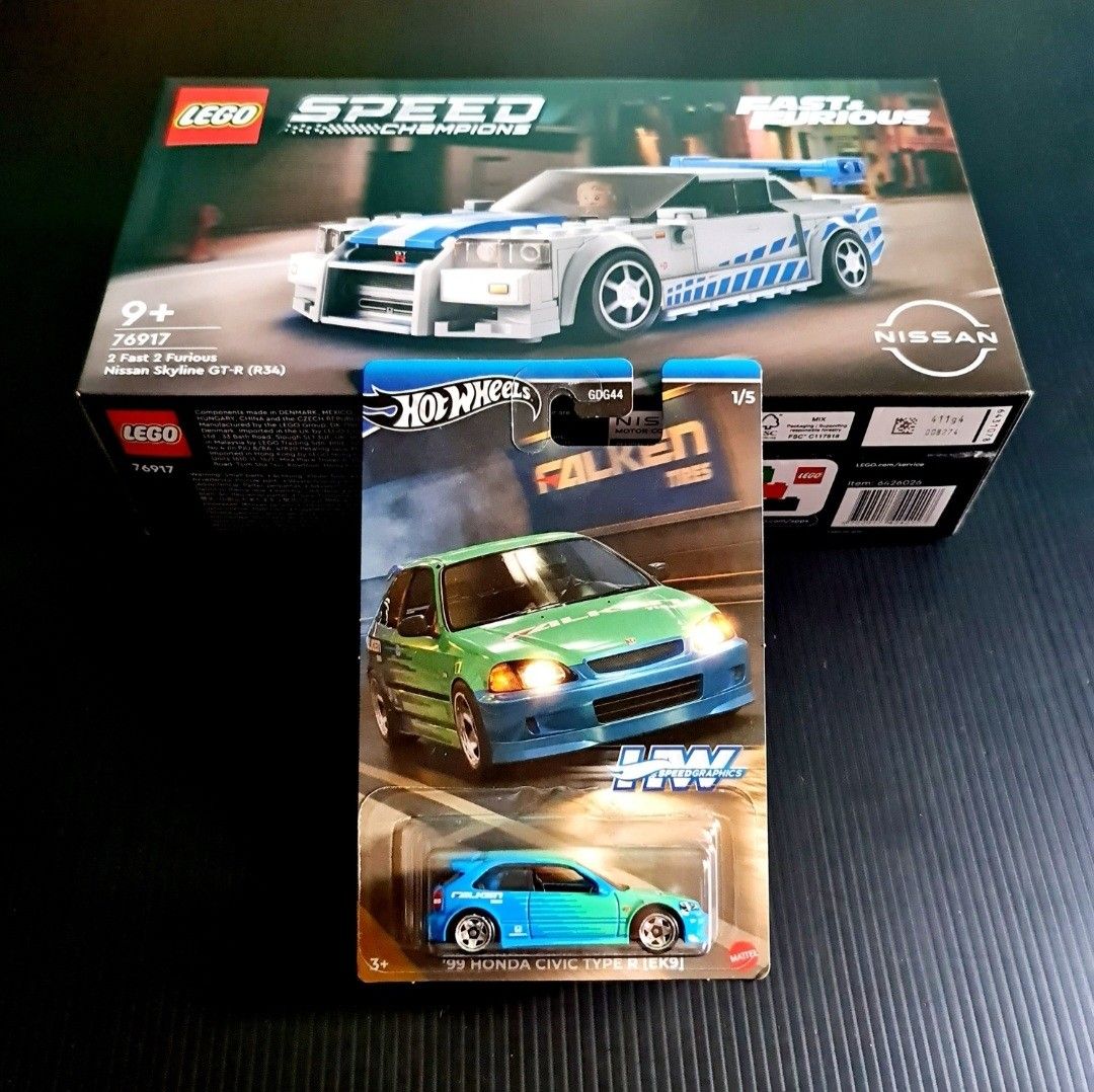 Lego Speed Champions Fast & Furious 76917 Nissan Skyline GT-R (R34 ...