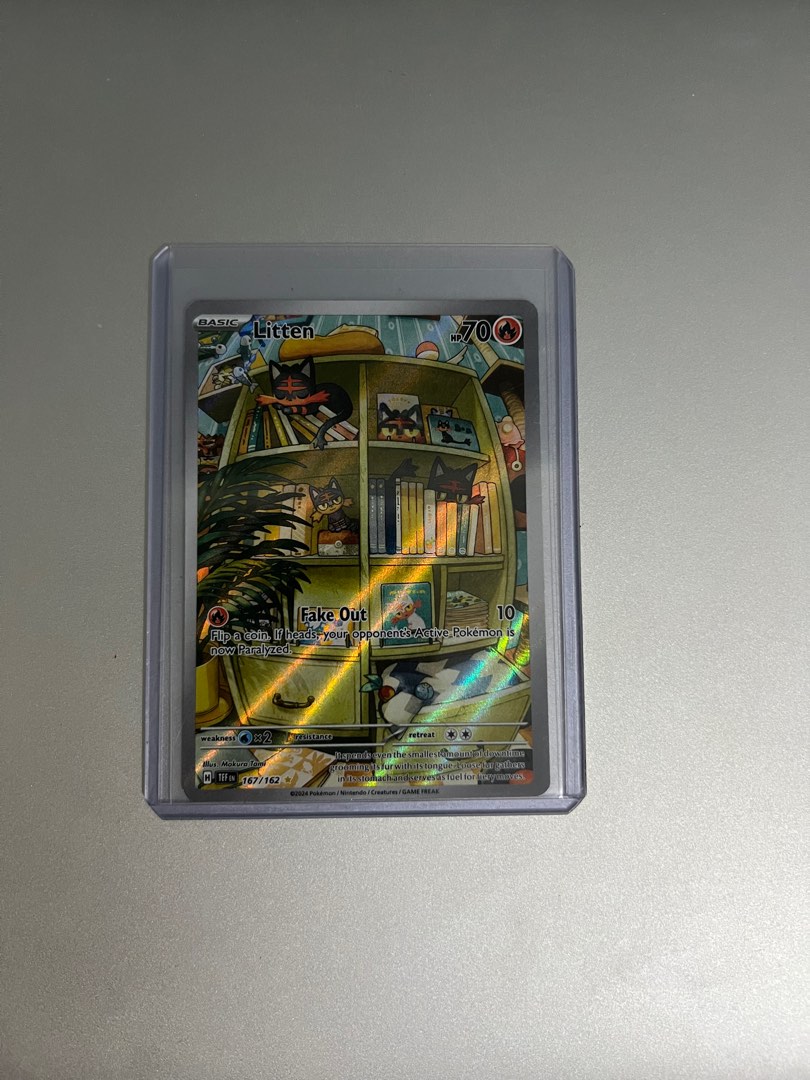 Litten IR Temporal Forces Scarlet Violet Pokemon, Hobbies & Toys, Toys ...