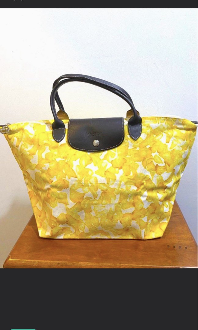 Longchamp Le Pliage Darshan Flower Medium Bag, Luxury, Bags & Wallets ...
