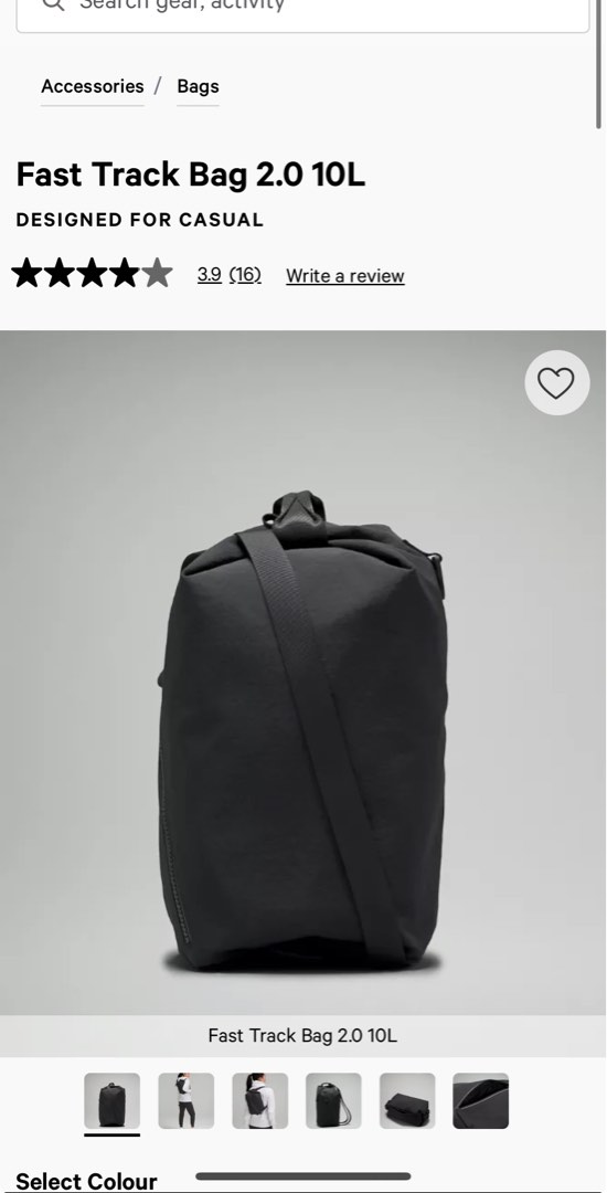 Lululemon Fast Track Bag 2.0 10L, Women's Fashion, Bags & Wallets ...