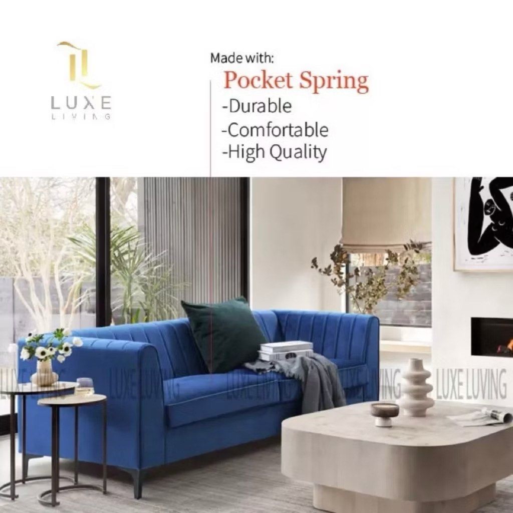 Luxe: Eleanor Sofa Set | 1/2/3 Seater | Living Room | Modern, Furniture ...