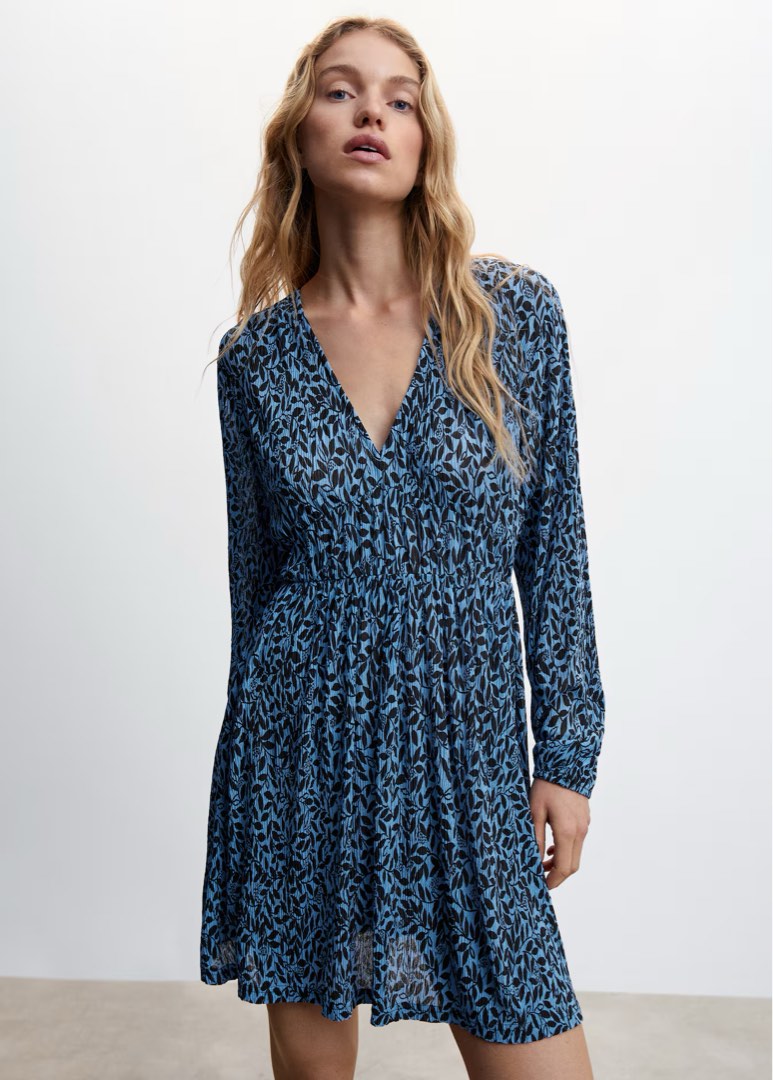 Mango Blue Dress Plus size, Women's Fashion, Dresses & Sets, Dresses on ...