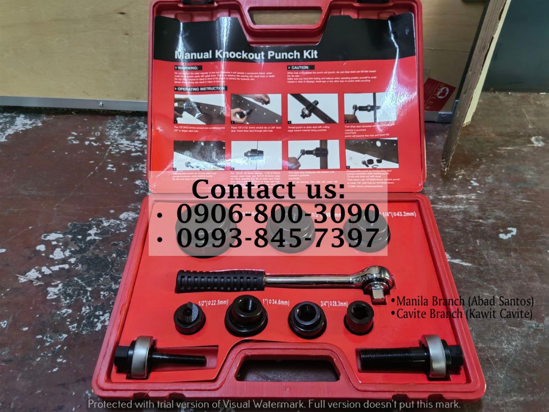 Manual Knockout Puncher, Commercial & Industrial, Construction Tools ...