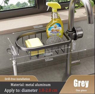 YC17C Rak Besi Sinki Metal Sink Rack Black, Furniture & Home Living ...