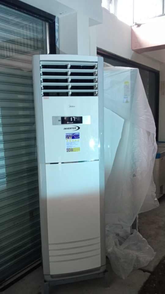 MIDEA FLOOR MOUNTED STANDING TYPE AIRCON INVERTER FREE INSTALLATION, TV ...