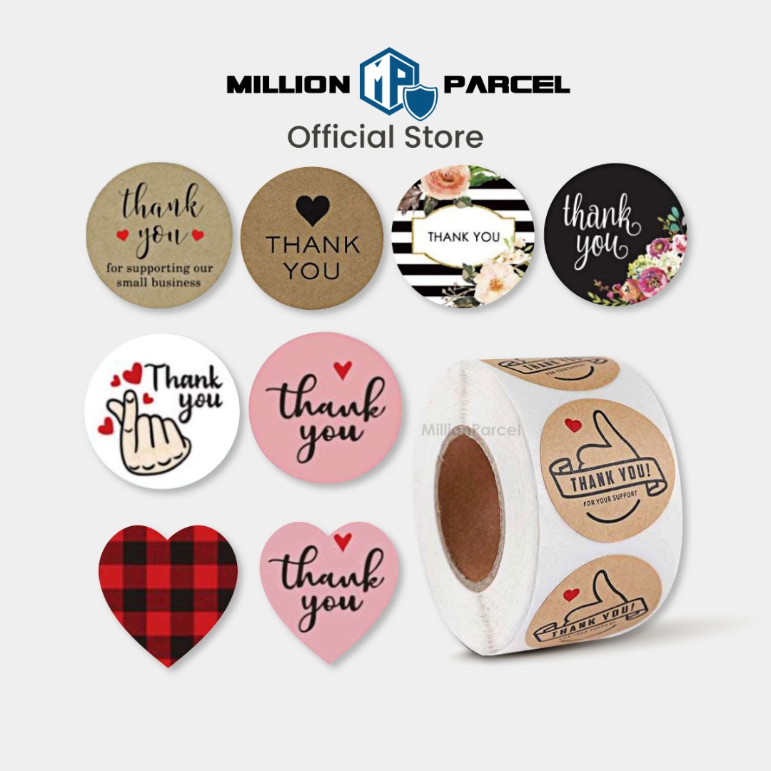 MillionParcel Sticker Label Roll | Love Sticker |Thank You Sticker ...