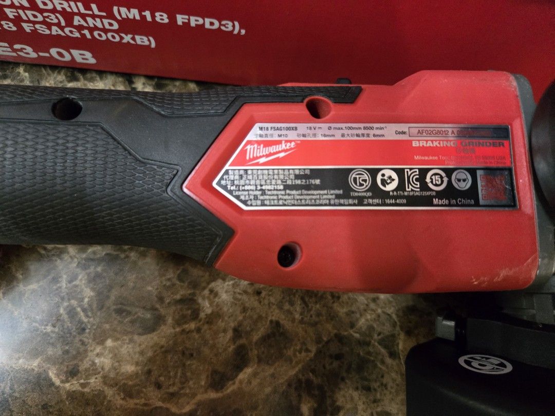 Milwaukee M18 Variable Speed Angle Grinder with Paddle Switch, 100mm ...