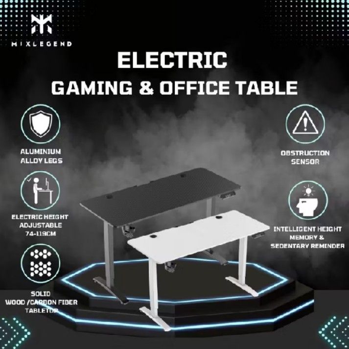 Mixlegend EL06 Electric Ergonomic Standing Table Height Adjustable Computer Desk for Office Work ...