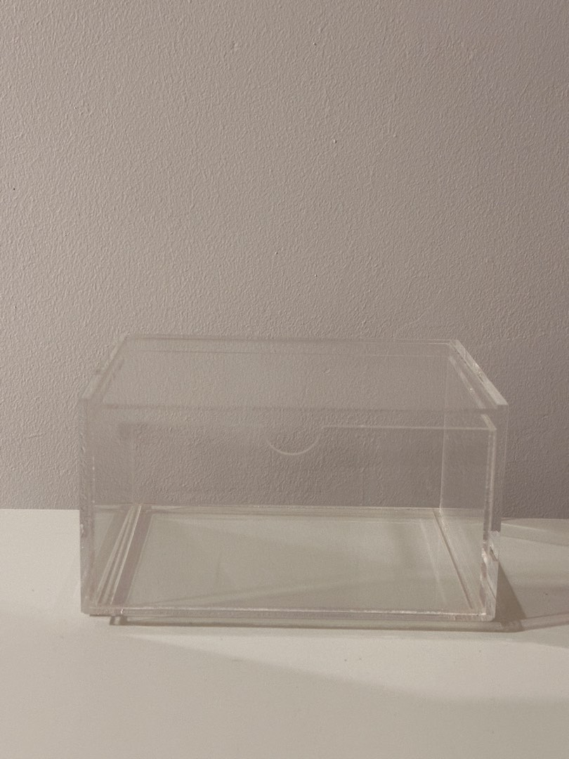 MUJI ACRYLIC CASE W/DRAWER 1 ROW DEEP CLEAR, Furniture & Home Living ...