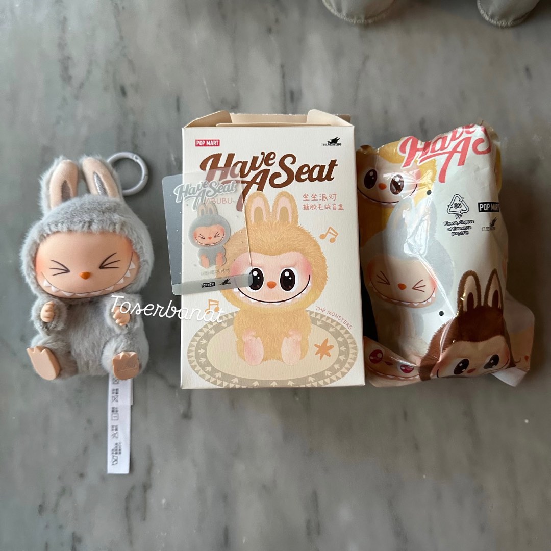 NEW labubu have a seat hehe 100% original popmart indonesia blind box ...