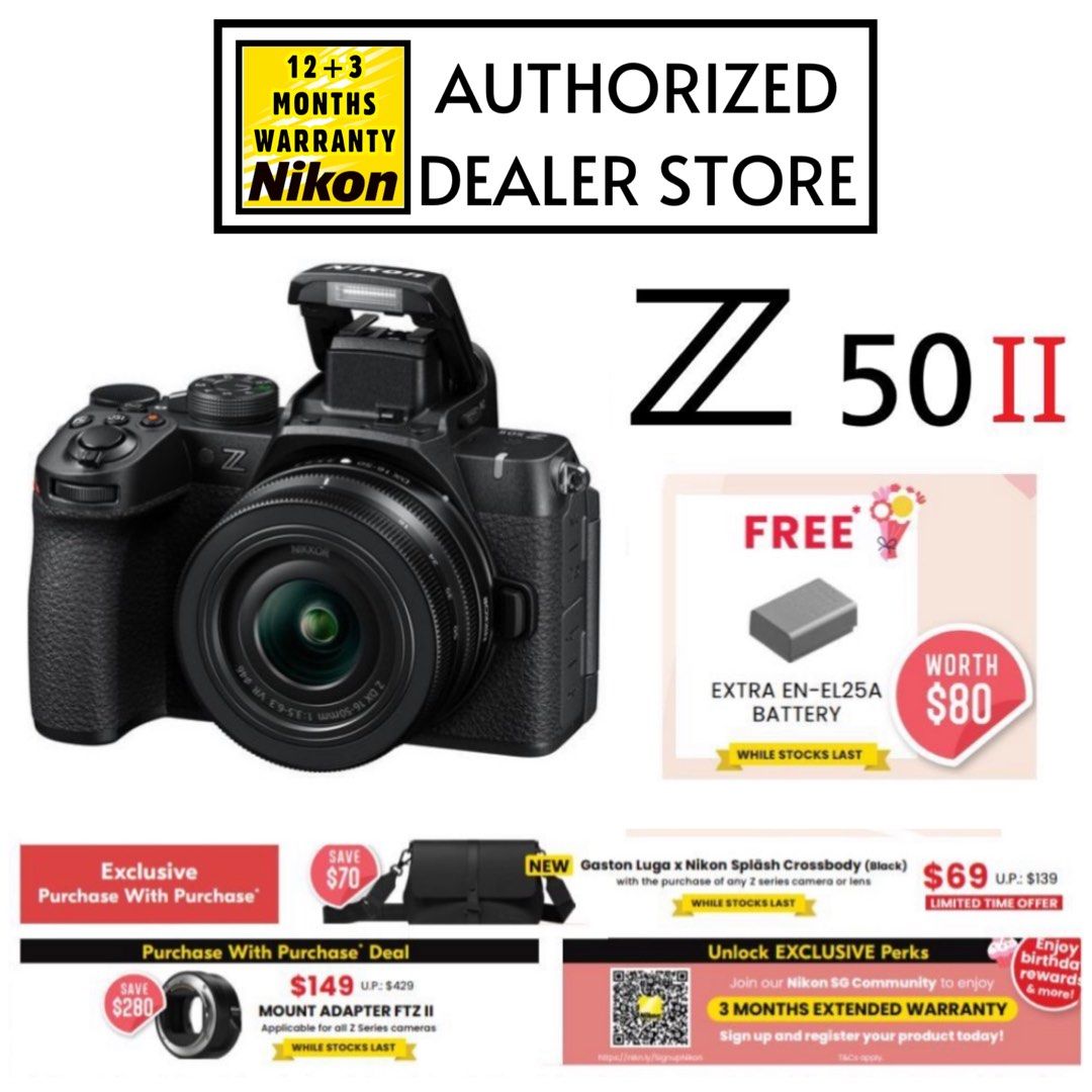 Nikon Z50 II Mirrorless Camera | Z50II, Photography, Cameras on Carousell