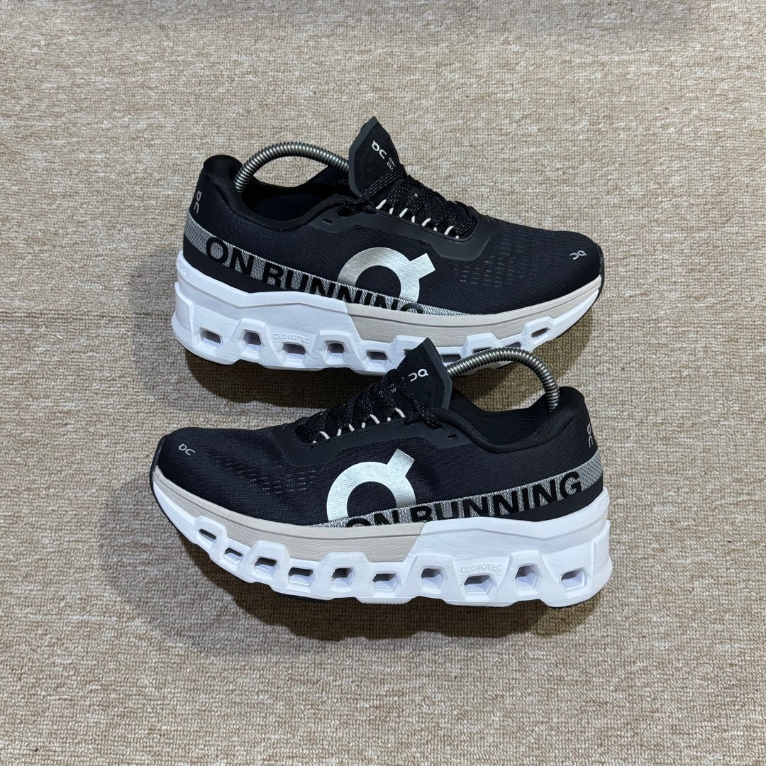 ON CLOUD MONSTER 2 BLACK WHITE, Men's Fashion, Footwear, Sneakers on ...