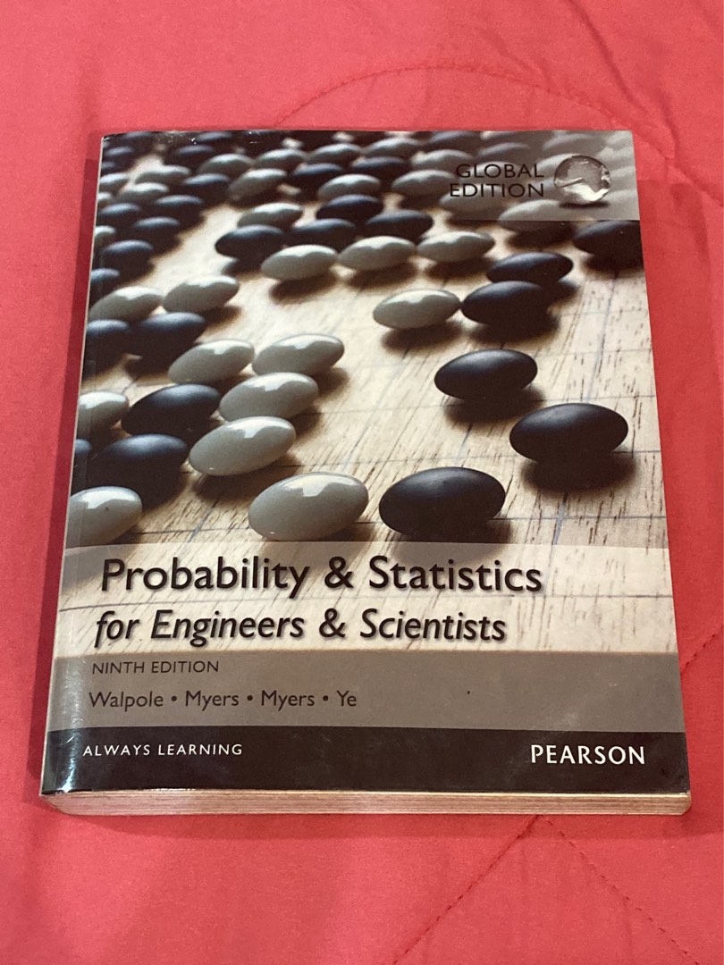 Pearson Probability & Statistics for Engineers & Scientists 9th Edition ...