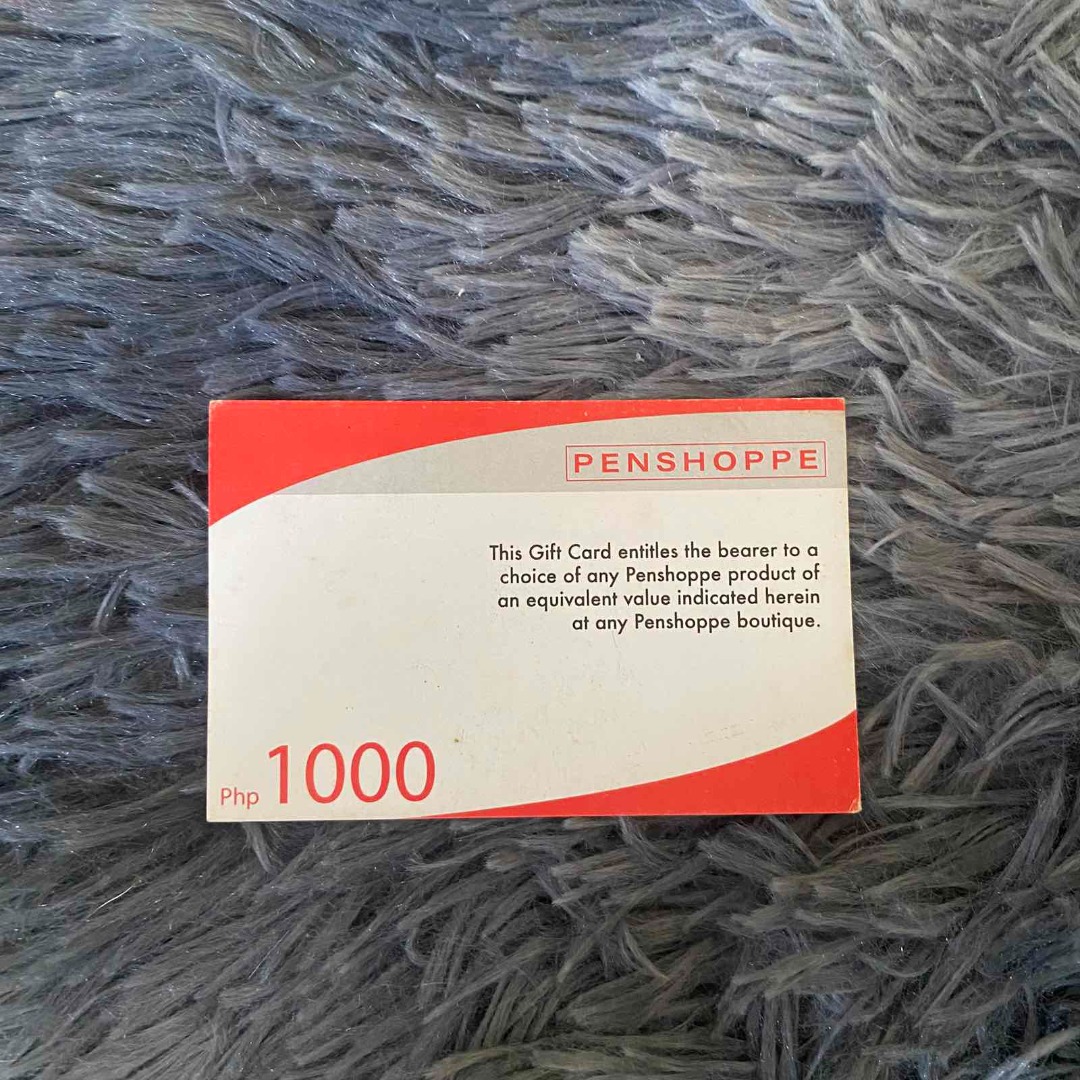 Penshoppe 1000 Gift Card Voucher, Tickets & Vouchers, Vouchers on Carousell