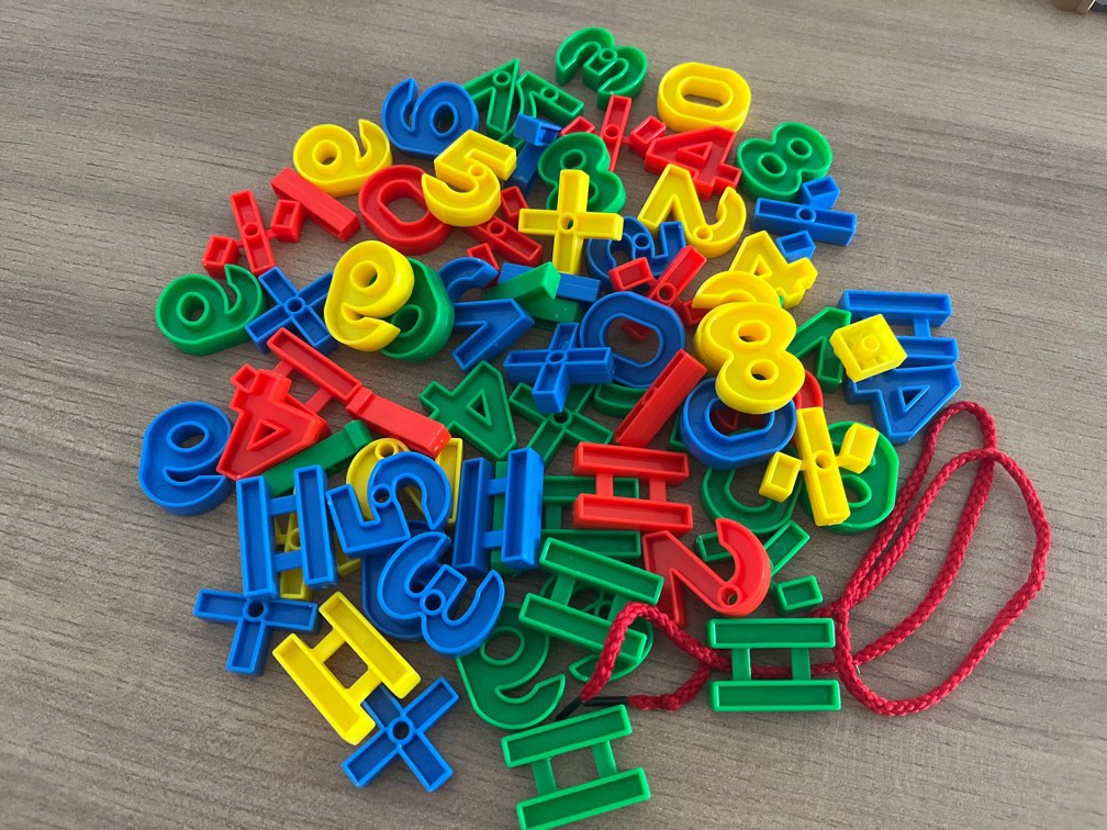 Plastic numbers, Hobbies & Toys, Toys & Games on Carousell
