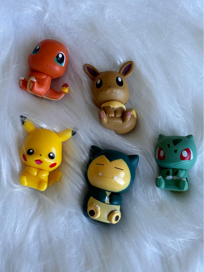 POKEMON MINIATURES BULBASAUR, CHARMANDER, EEVEE, PIKACHU, SNORLAX ...