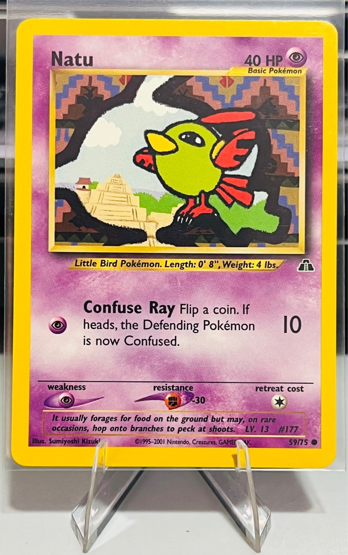 Pokemon Neo Discovery - Natu (59/75), Hobbies & Toys, Toys & Games on ...