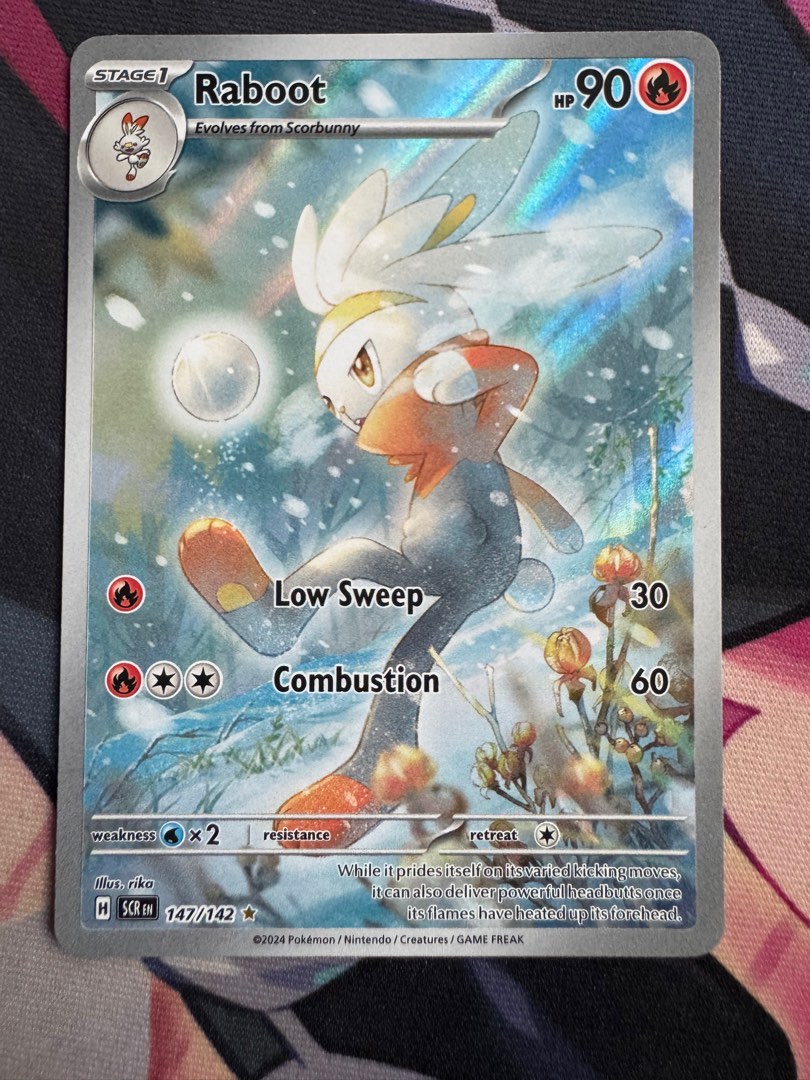 Pokemon Raboot IR Stellar Crown 147/142, Hobbies & Toys, Toys & Games ...