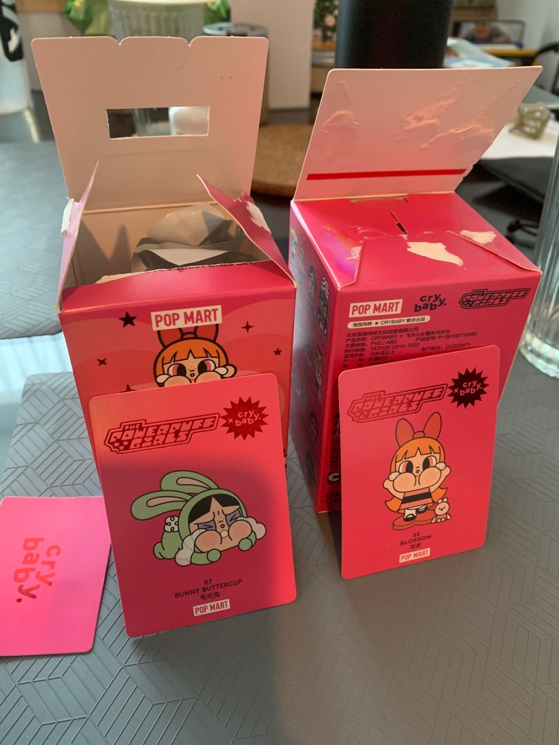 Popmart cry baby powerpuffgirl bunny buttercup, Toys & Collectibles ...