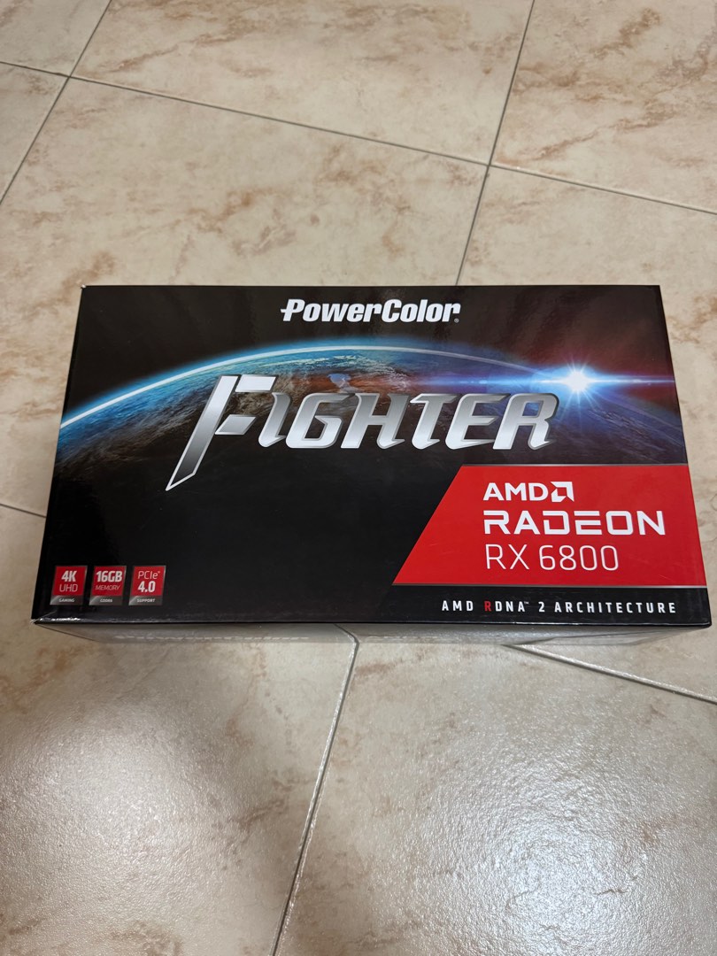 Powercolour Fighter AMD RX 6800 Graphics Card, Computers & Tech, Parts ...