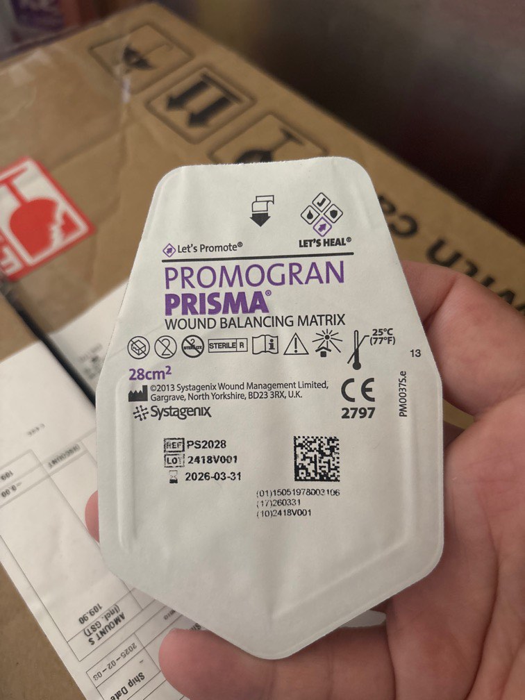 Promogran Prisma Wound Balancing Matrix, Health & Nutrition, Medical ...