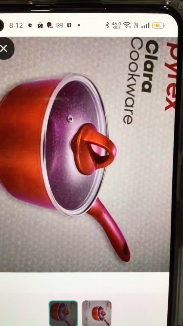 Pyrex Clara Cookware Saucepan, Furniture & Home Living, Kitchenware ...