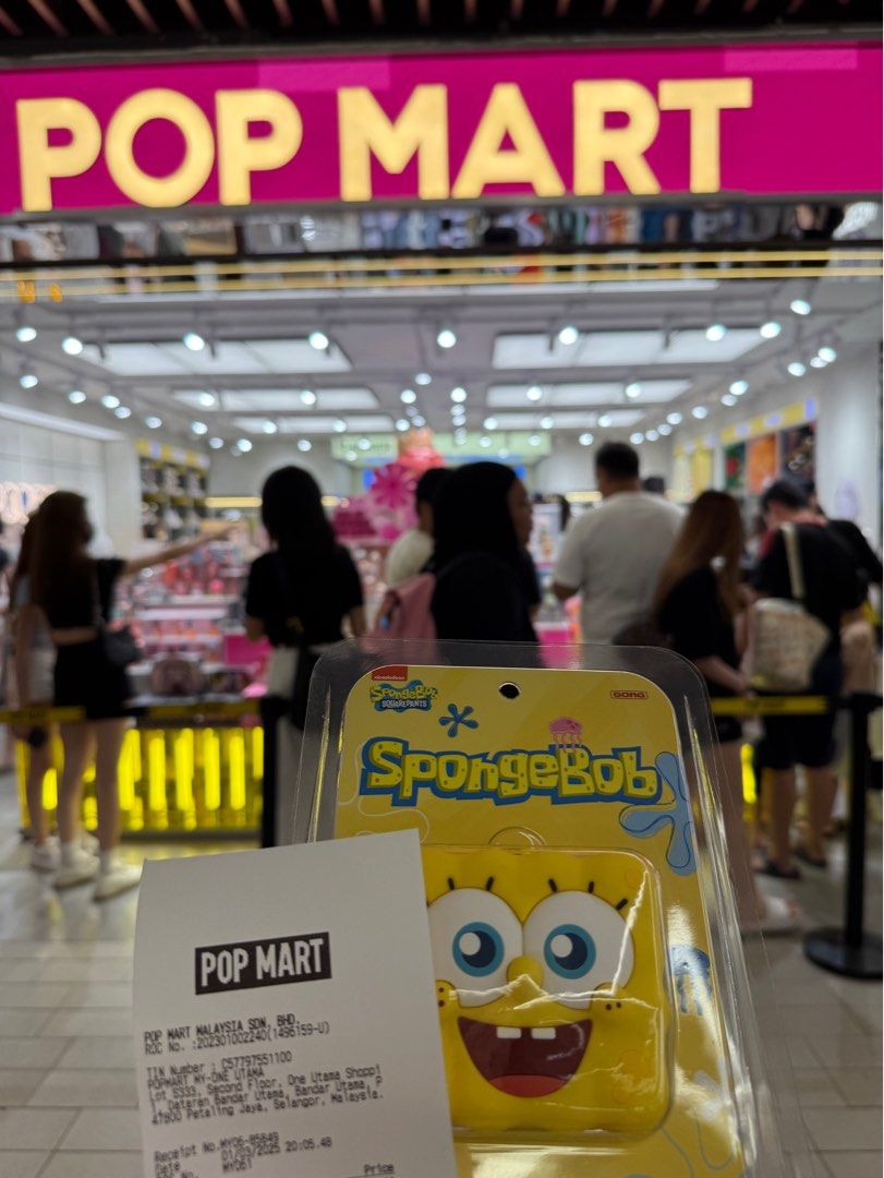Popmart SpongeBob Ready stock 海绵宝宝 authentic ear buds air pod bag phone ...