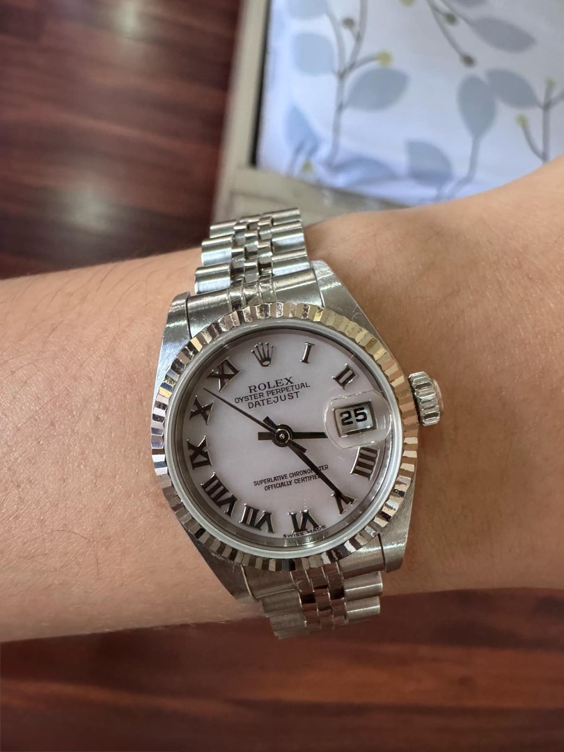 Rolex Lady Datejust Pink Mother of Pearl Dial, Women's Fashion, Watches ...