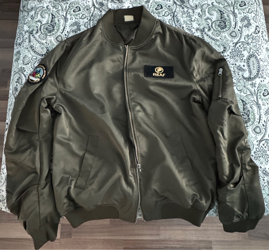 RSAF Bomber Jacket, Men's Fashion, Coats, Jackets and Outerwear on ...
