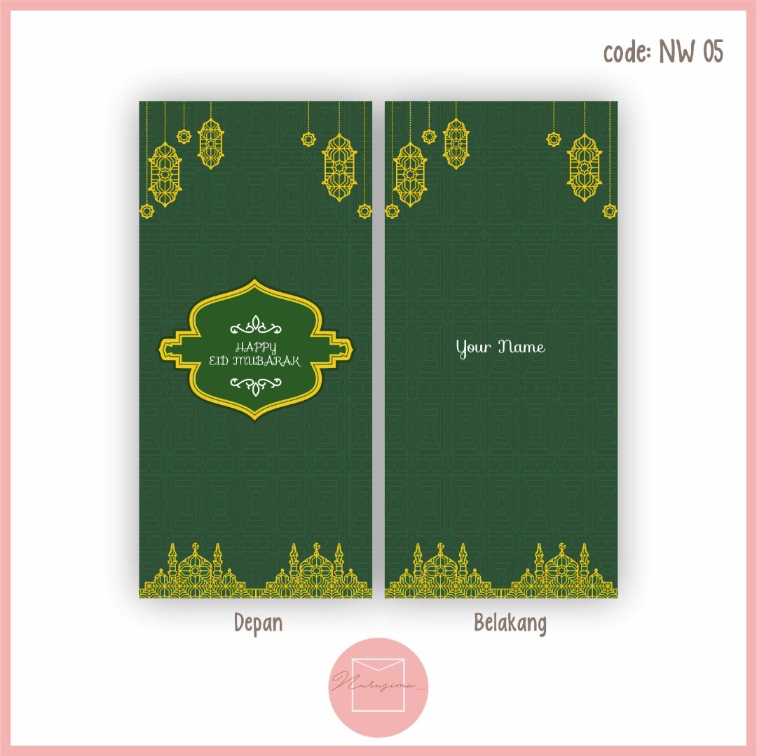 SAMPUL DUIT RAYA ORGANIZER GREEN PACKET GREEN ENVELOPE SAMPUL RAYA ...