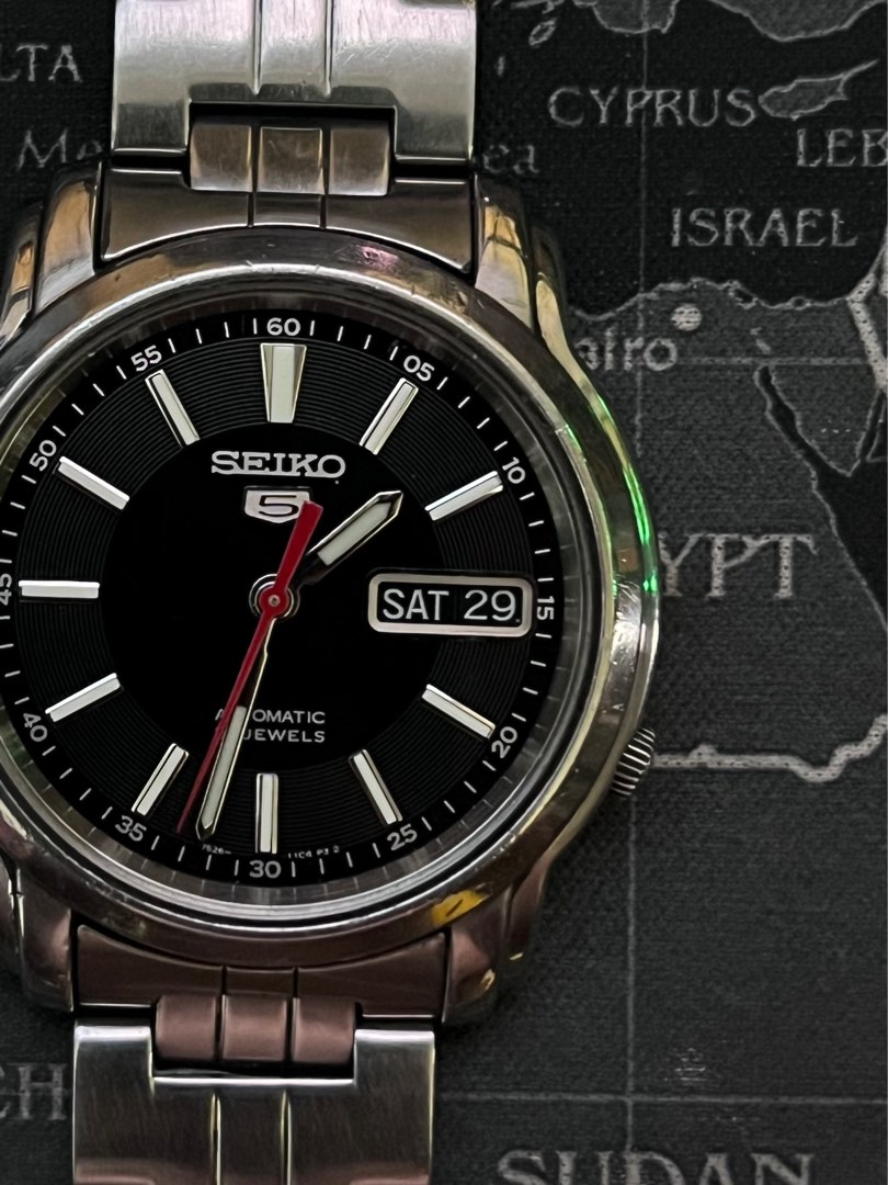 Seiko 5 Black Dial (SNKL83K1), Men's Fashion, Watches & Accessories ...