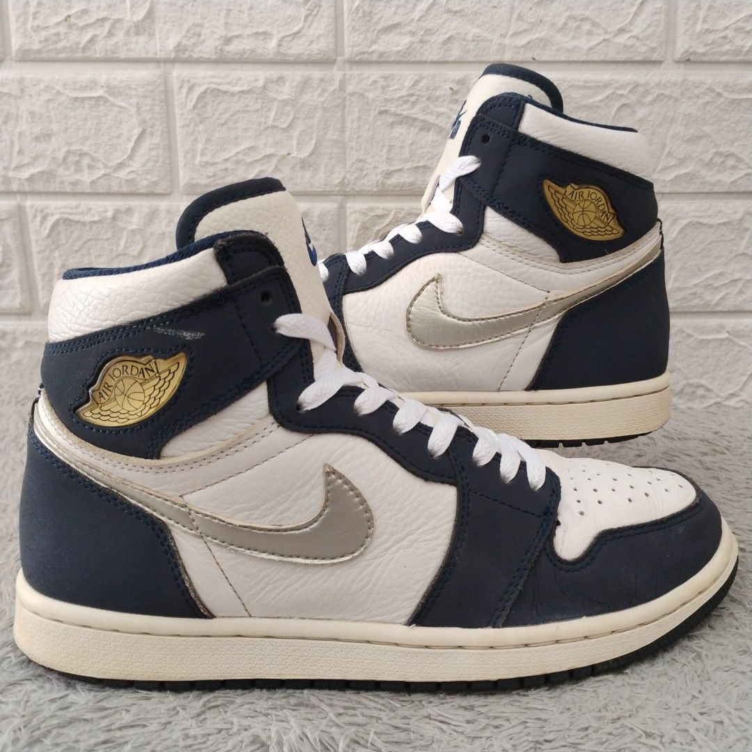 Sepatu Dewasa Second Nike Air Jordan 1 Retro High CO.JP Midnight Navy ...