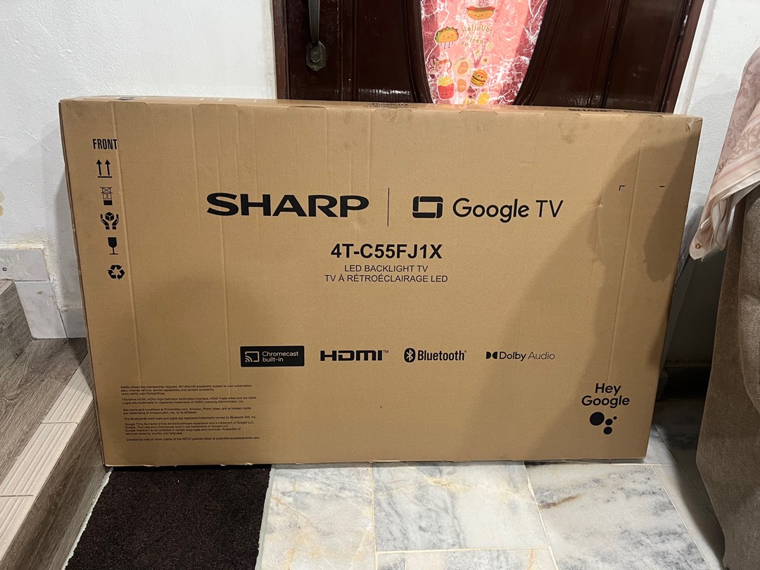 SHARP TV (4T-C55FJ1X), TV & Home Appliances, TV & Entertainment, TV on Carousell
