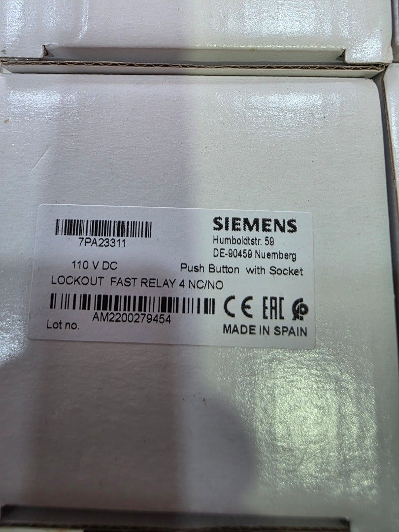 Siemens lockout relay 7PA23311 110vdc, Everything Else, Others on Carousell
