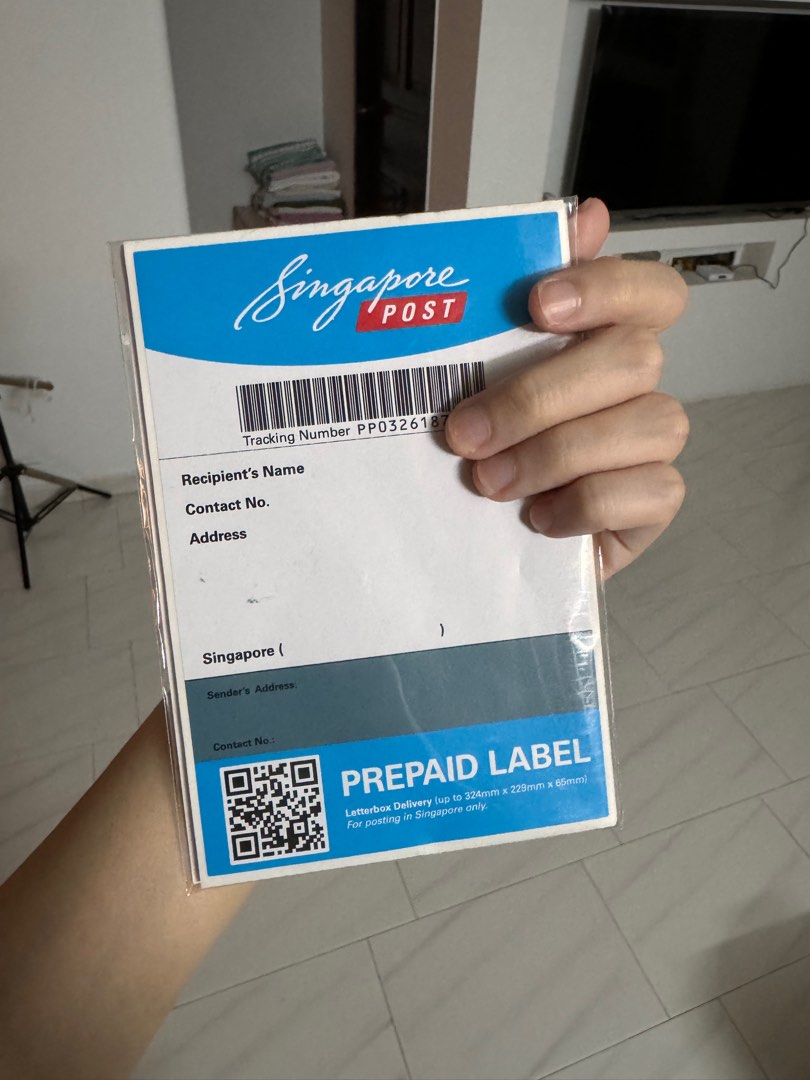 SingPost Prepaid Label Stickers tracked label pack, Hobbies & Toys ...