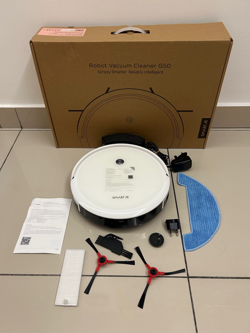 Smart AI G50 Robot Vacuum with Mopping 2600pa App Control Robotic, TV ...