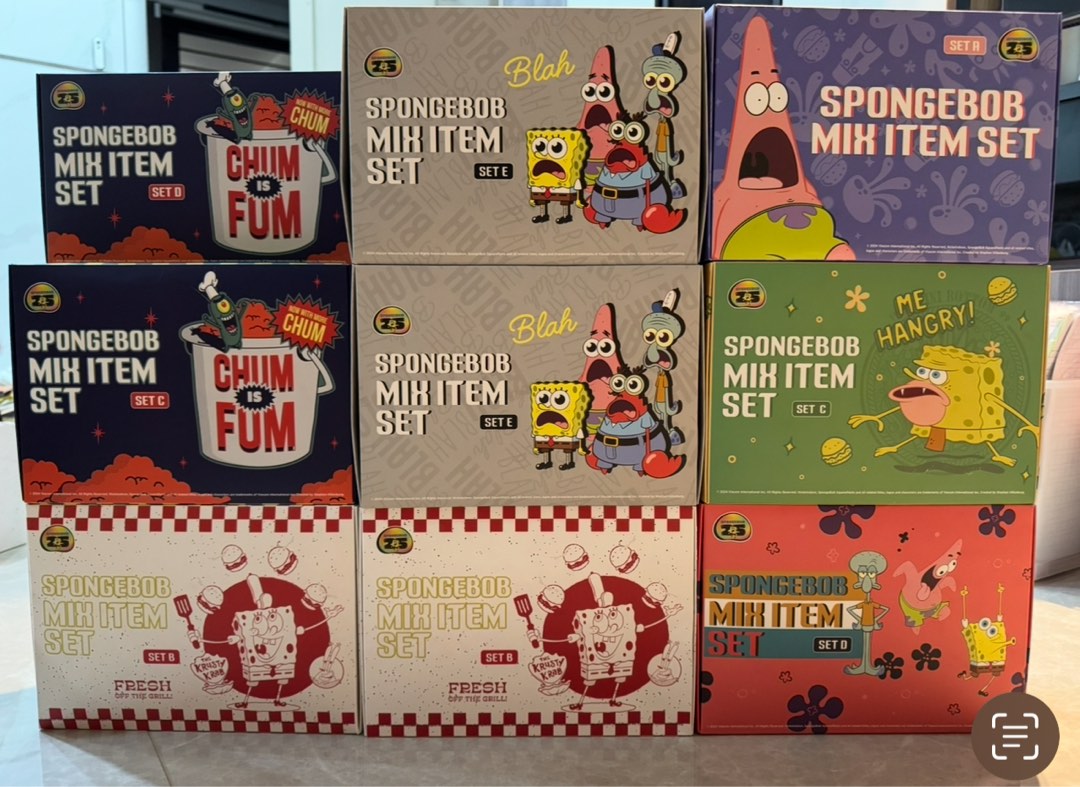 SpongeBob mix items, Everything Else on Carousell