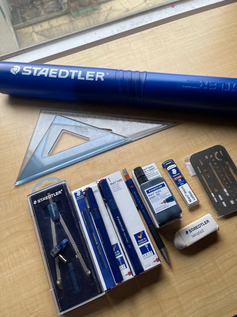 Staedtler Tech Pen and Compass Set, Hobbies & Toys, Stationary & Craft ...