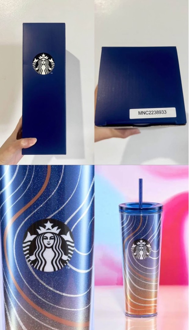 Starbucks 2025 Indigo Cold Cup & Straw, Hobbies & Toys, Memorabilia ...