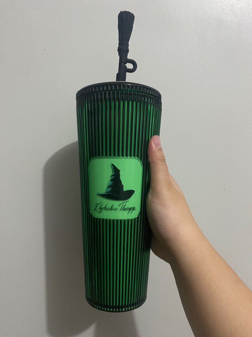 STARBUCKS WICKED Elphaba Cold Cup Glow in the Dark, Furniture & Home ...