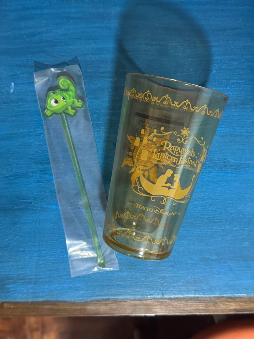 Tangled Rapunzel Cup and Pascal Stirrer, Furniture & Home Living ...