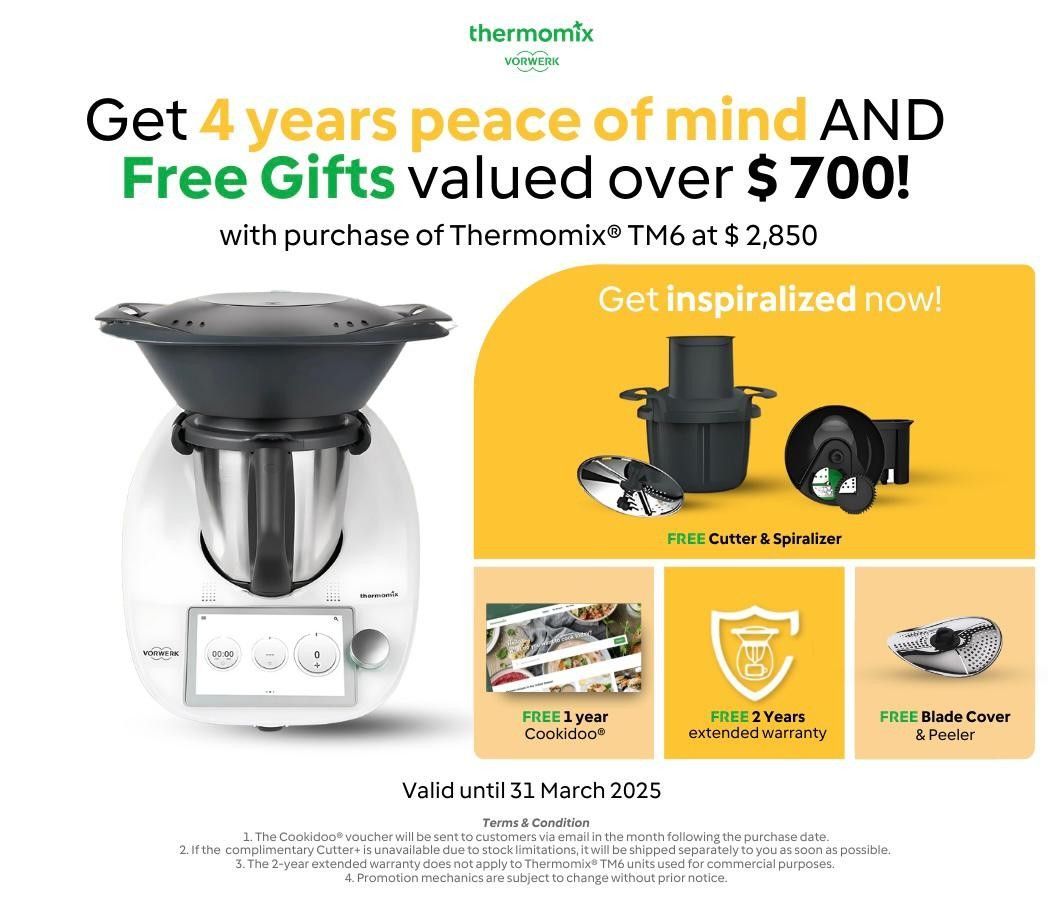 Thermomix TM6(Brand new) with $700 worth of freebies, TV & Home ...