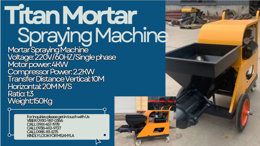 TITAN MORTAR SPRAYING MACHINE, Everything Else, Looking For on Carousell